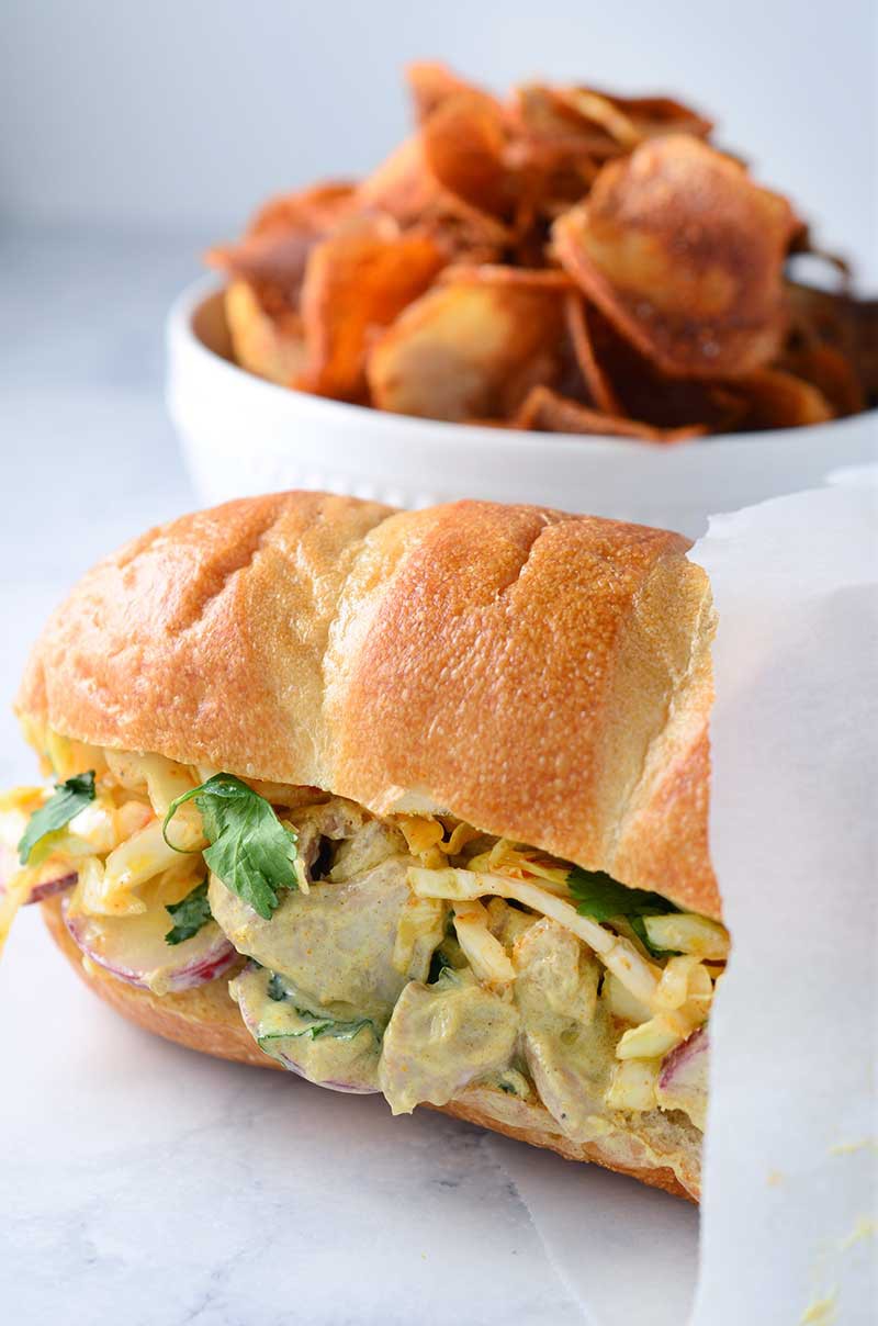 Moroccan Chicken Salad Sandwich