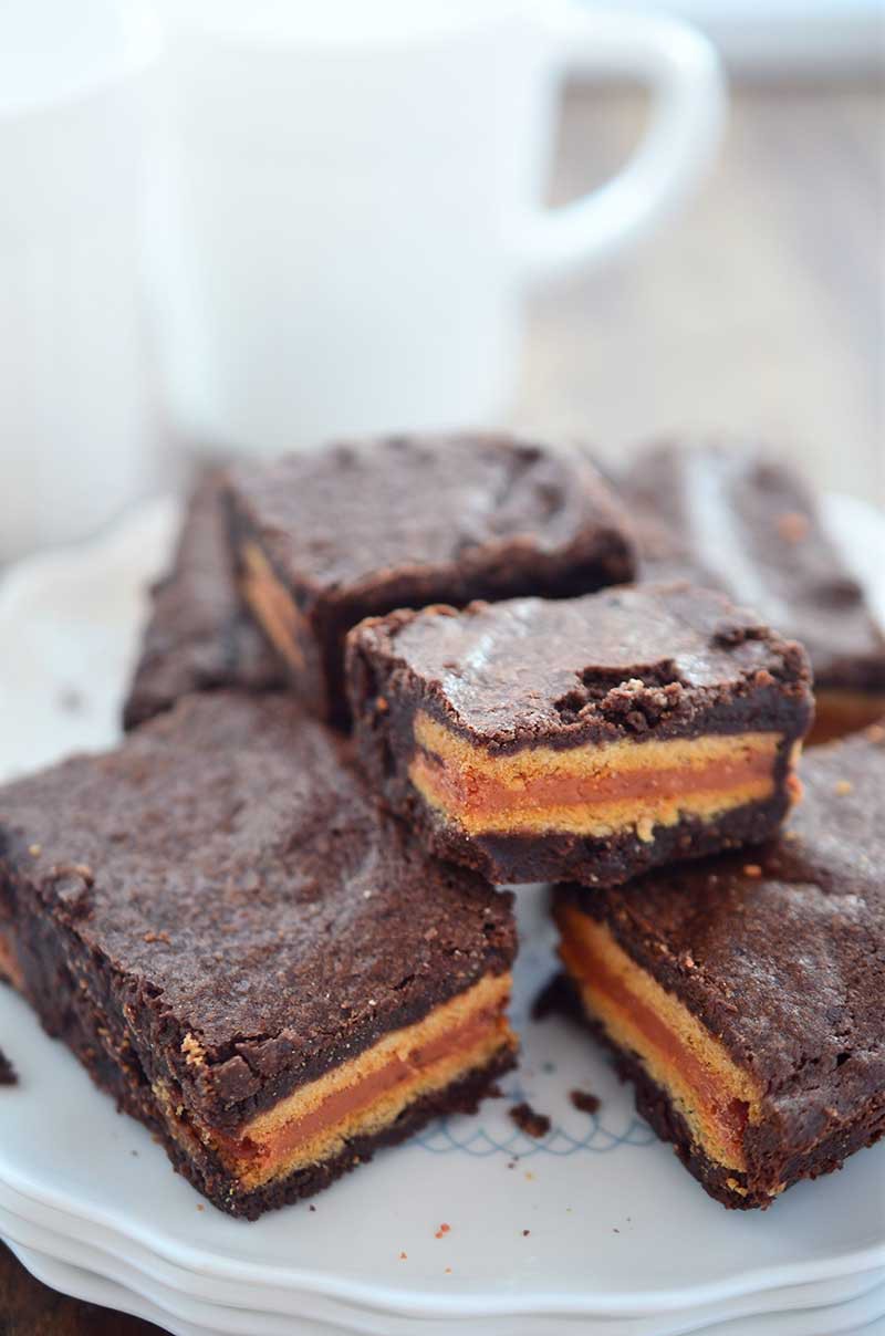 Pumpkin Spice Oreo Stuffed Brownies - Life's Ambrosia Pumpkin Spice Oreo Stuffed Brownies - Life's Ambrosia