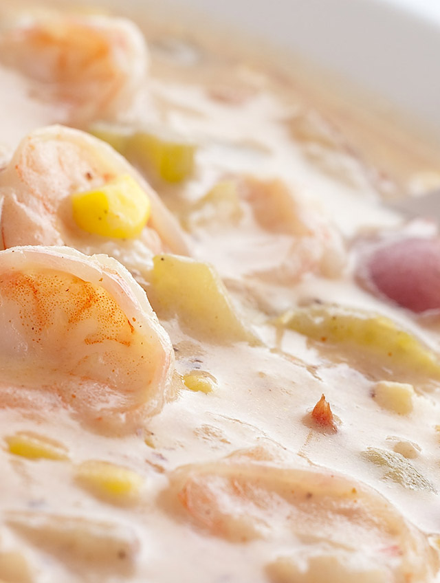 Shrimp and Corn Chowder - Life's Ambrosia